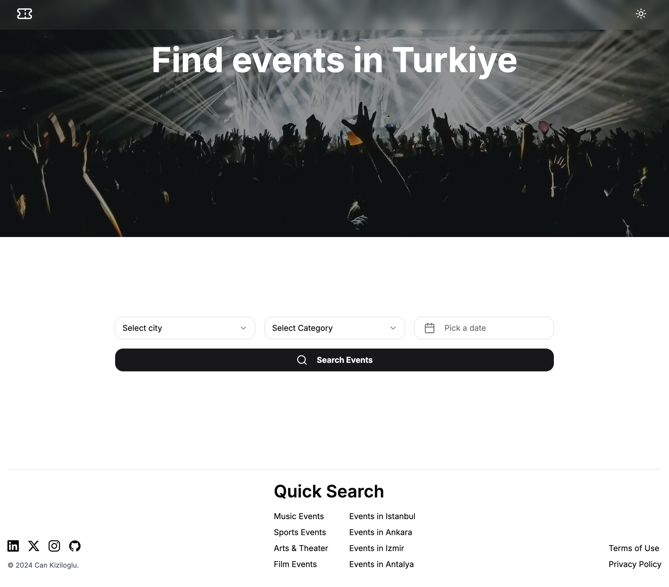 Event Finder | Can Kiziloglu